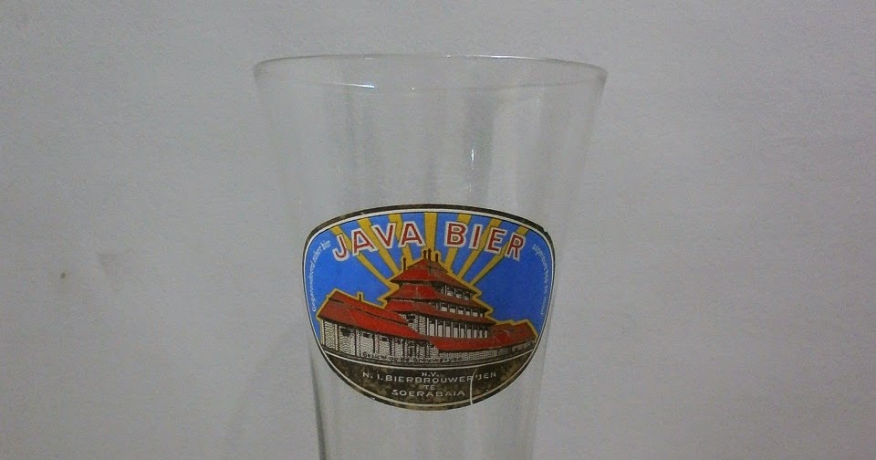 Antikpisan: Gelas Antik Java Bier NV.N.I Bierbrouweruen Te Soerabaia ...