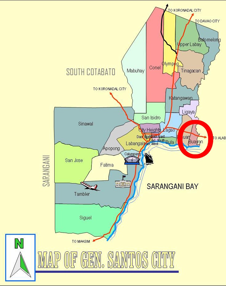 Barangay Gensan Map