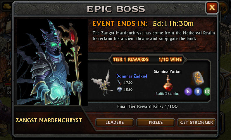 Legends at War: The Epic Boss Event