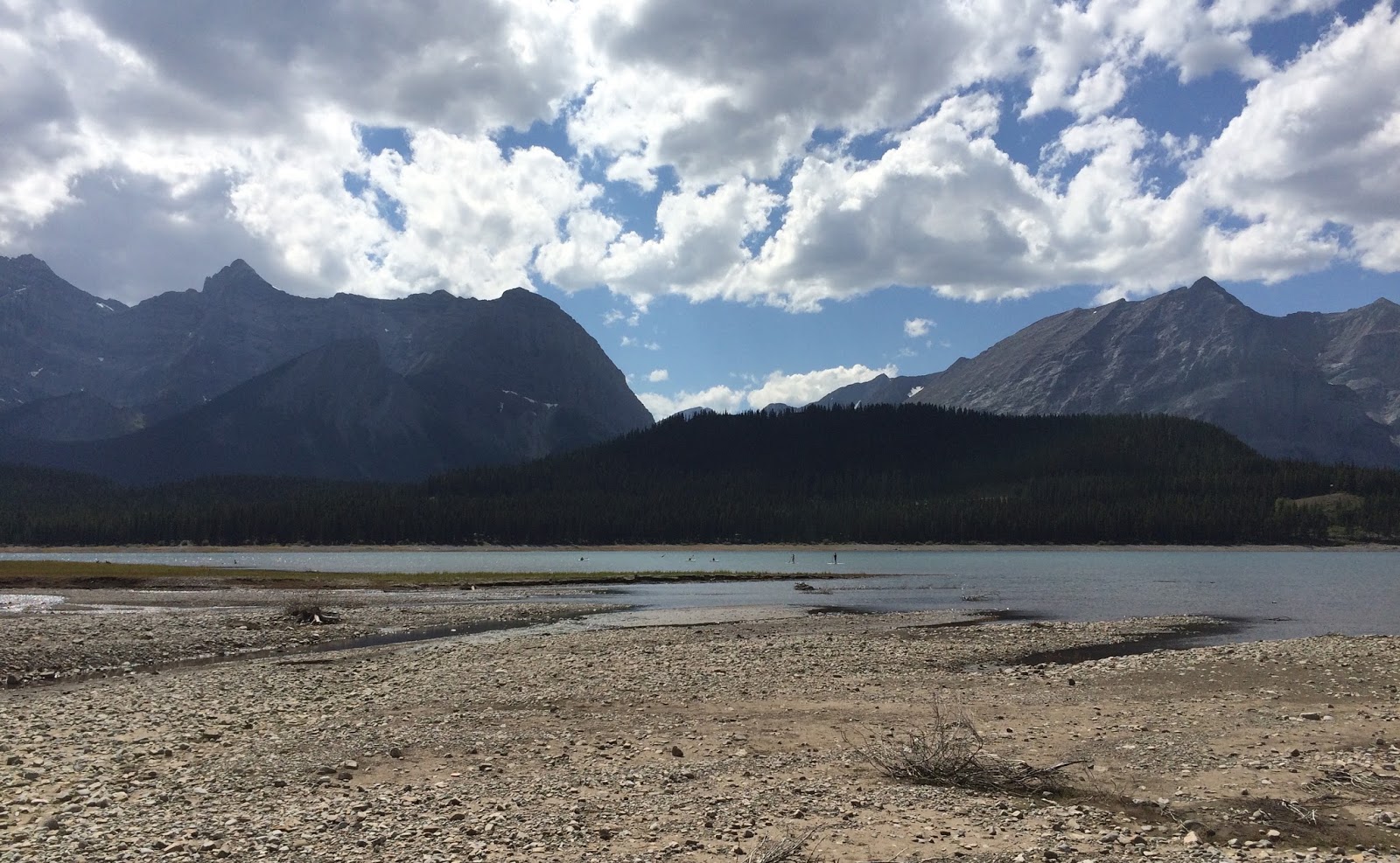 Paddling Near Edmonton, Alberta, Canada: Lower Kananaskis Lake, Kananaskis