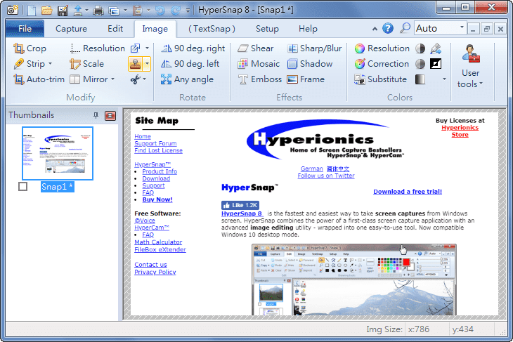 HyperSnap v8.16.16 免安裝 - 電腦族必備的螢幕截圖 - CHTLife
