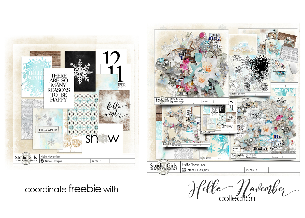 Natali Design: Hello November collection and freebie
