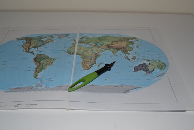 Real Life, One Day at a Time: watercolor map