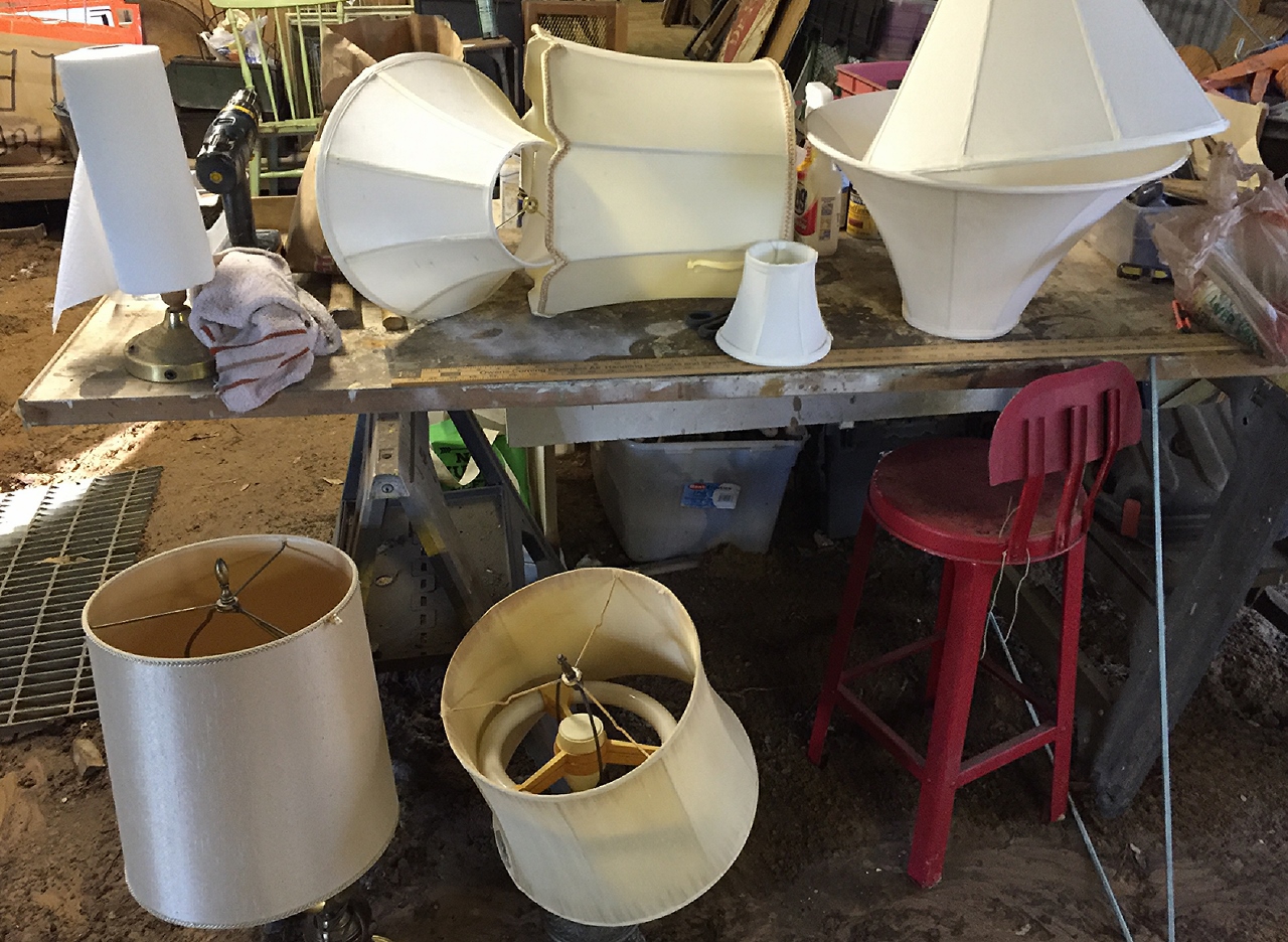 A Place for Margo's Stuff: Lamp shade Christmas Tree, Christmas outside ...