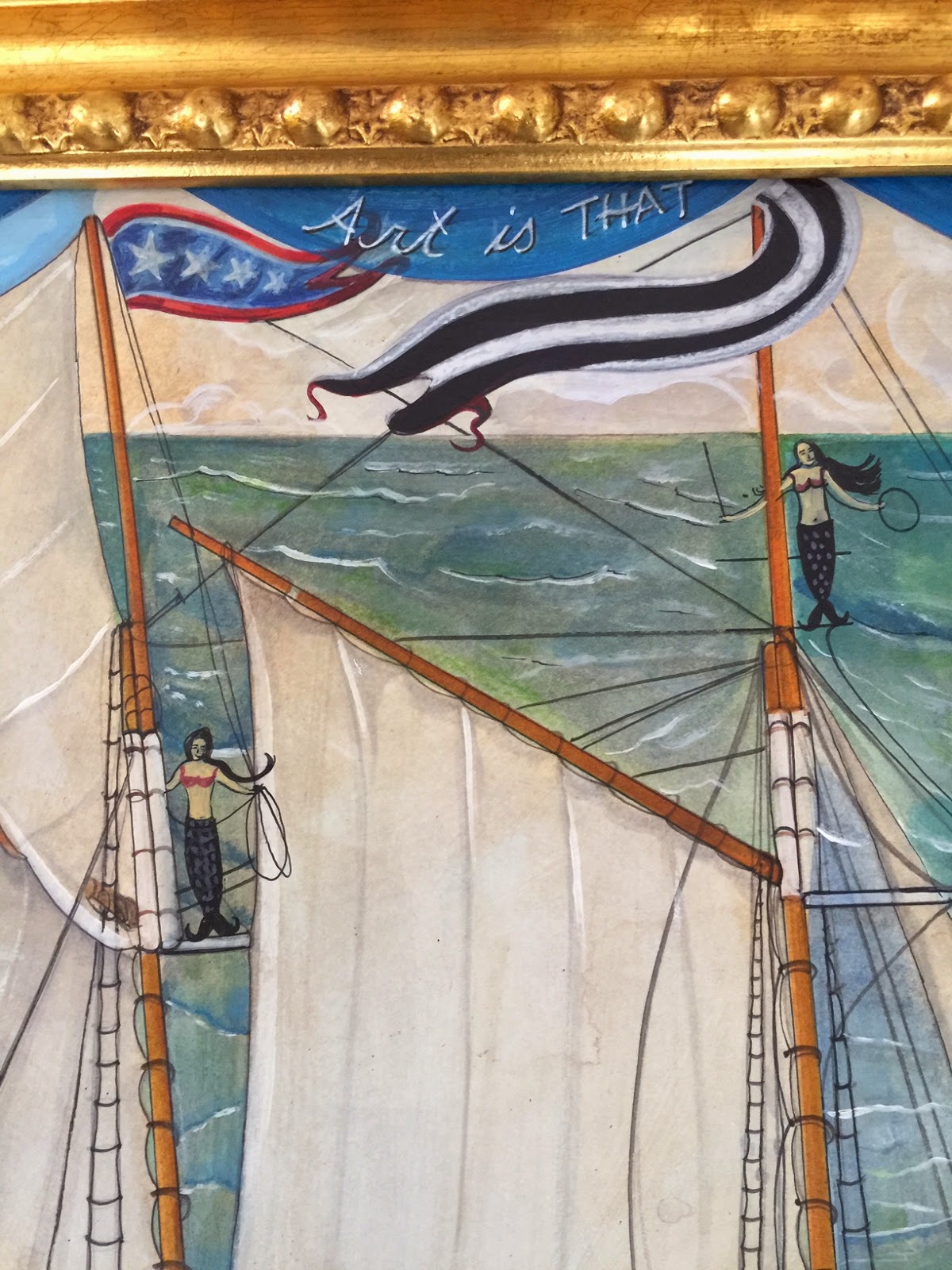 Kolene Spicher: Kolene Spicher Original Mermaid Circus Painting - an ...