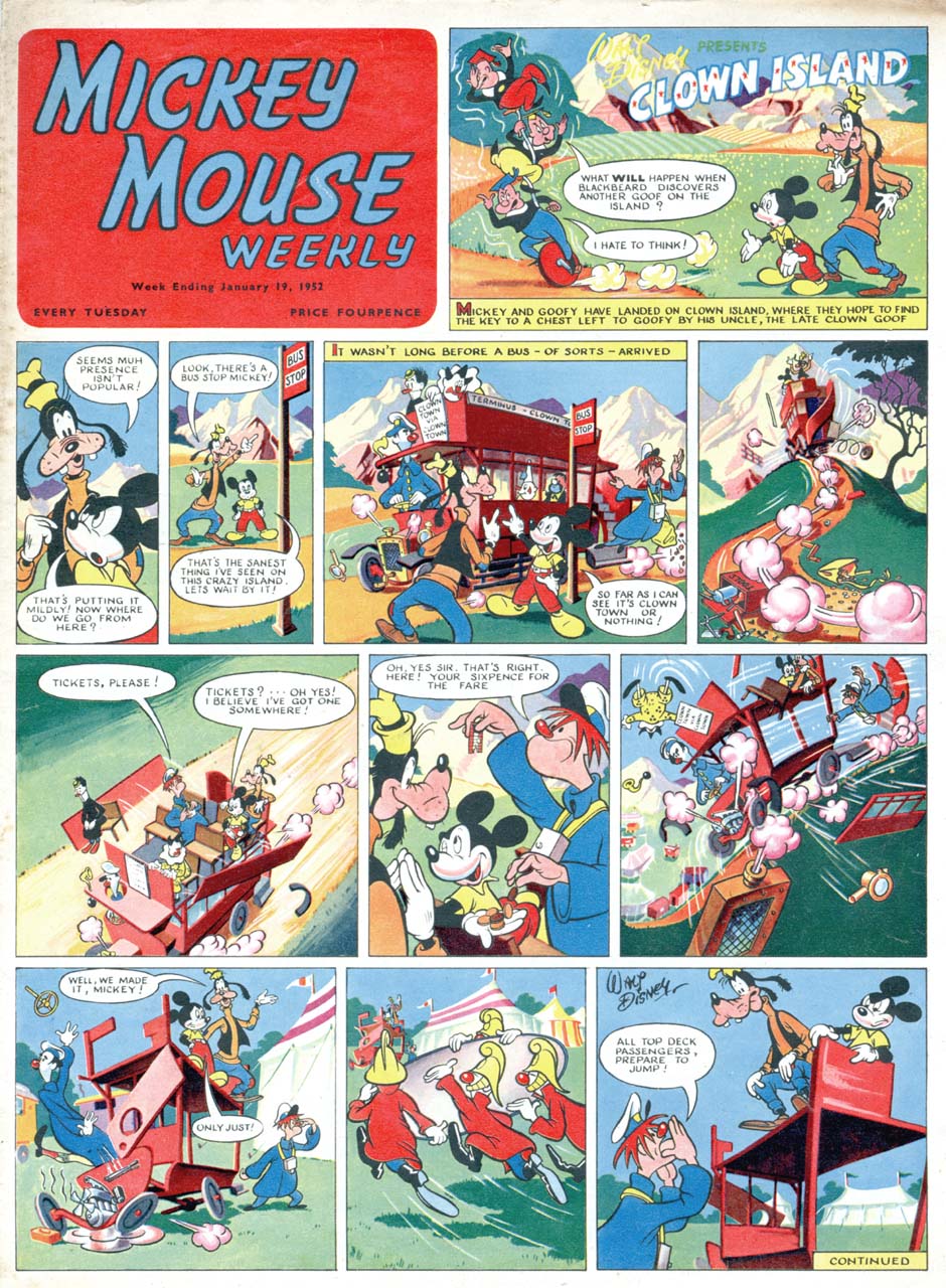 Vintage Disney Alice in Wonderland: Mickey Mouse Weekly #610 from ...