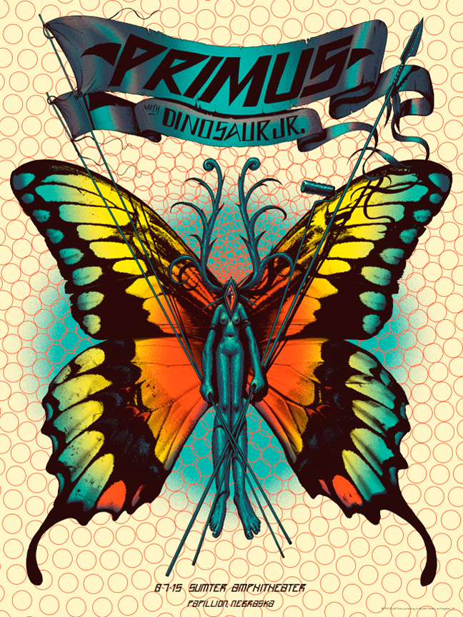 INSIDE THE ROCK POSTER FRAME BLOG: Jeff Soto Primus Papillion, Nebraska ...