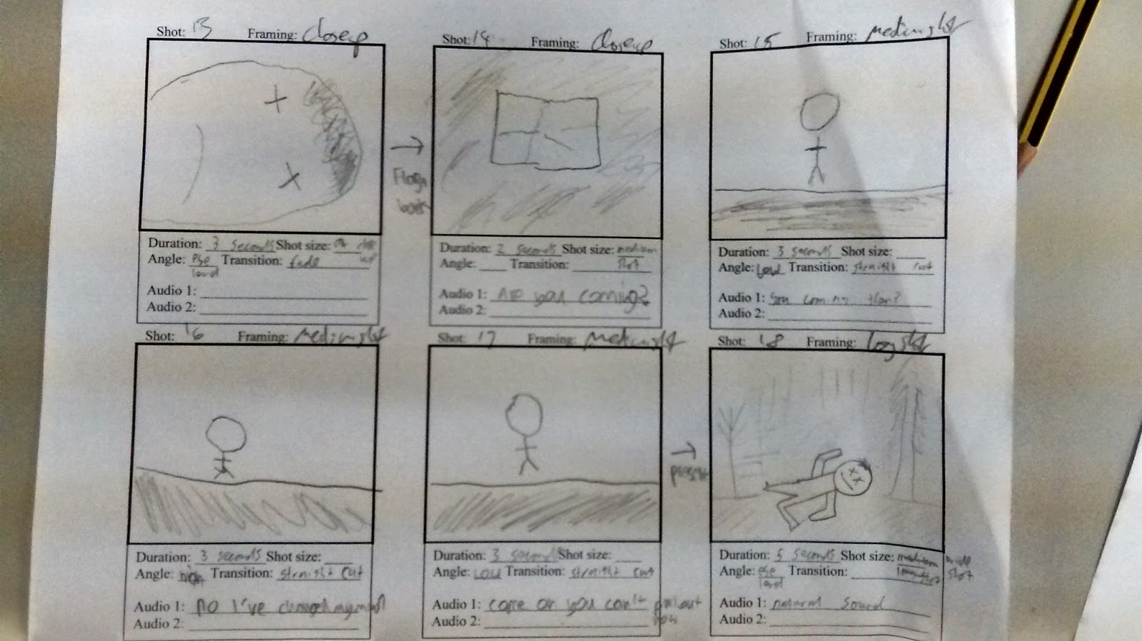 Hoiman's AS Media Studies: Shooting Schedule and Official Storyboard