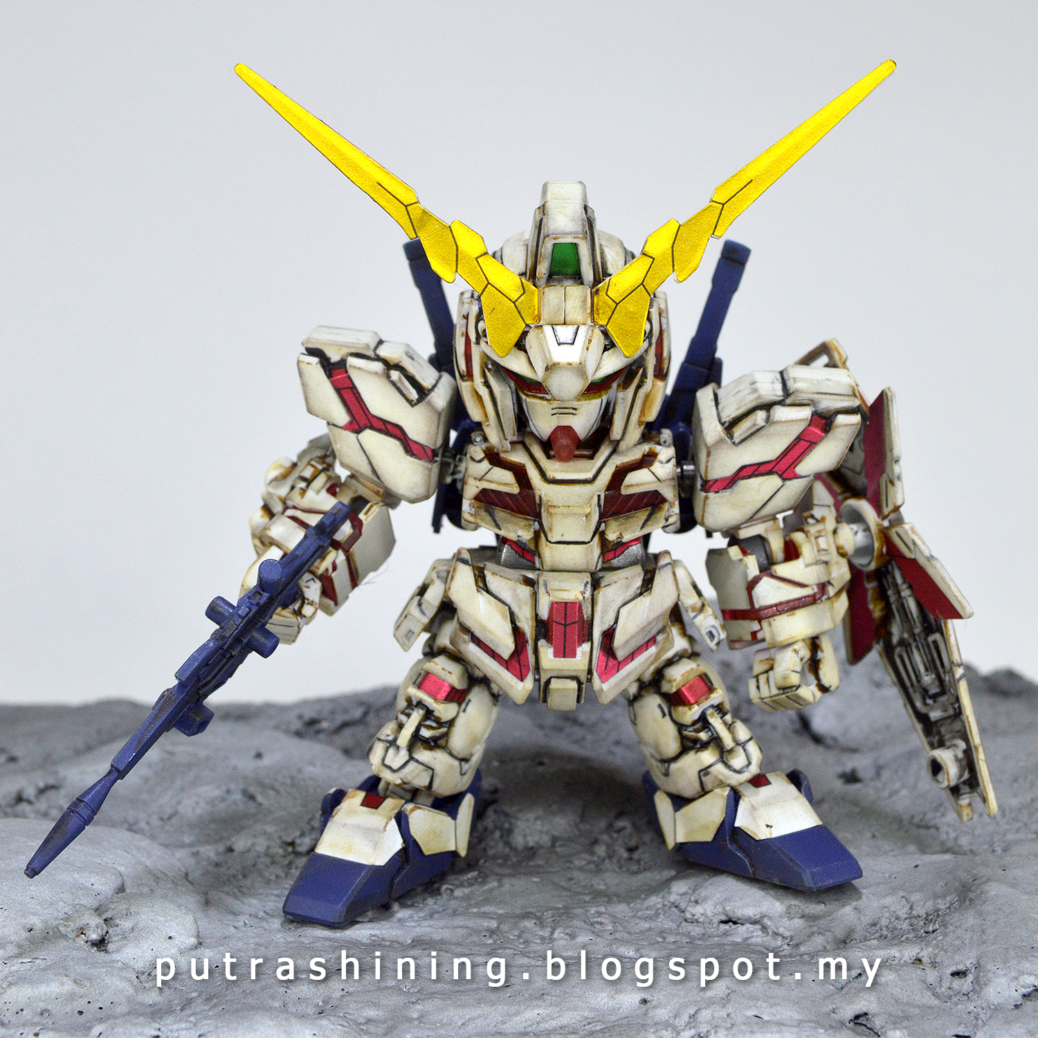SD Gundam EX Standard: RX-0 Unicorn Gundam Destroy Mode Custom Weather ...