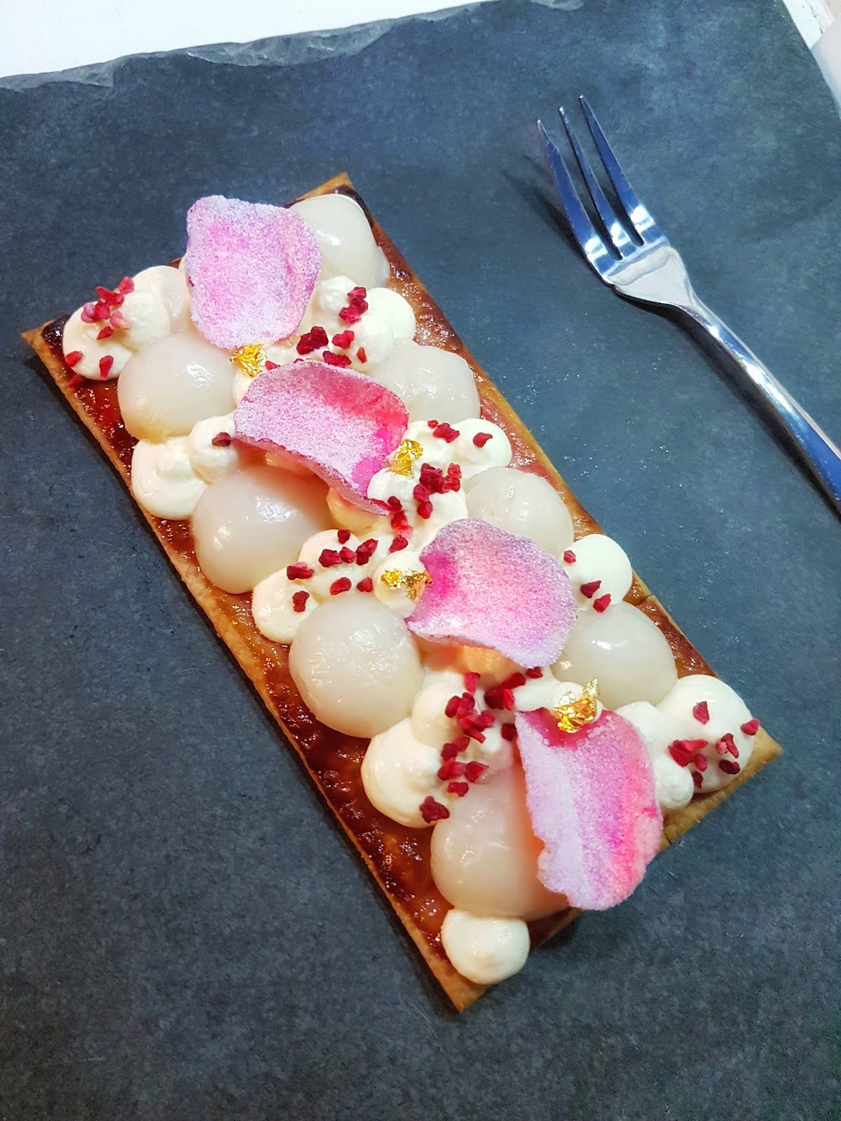Lychee Rose and Raspberry Cream Tart – Recipe