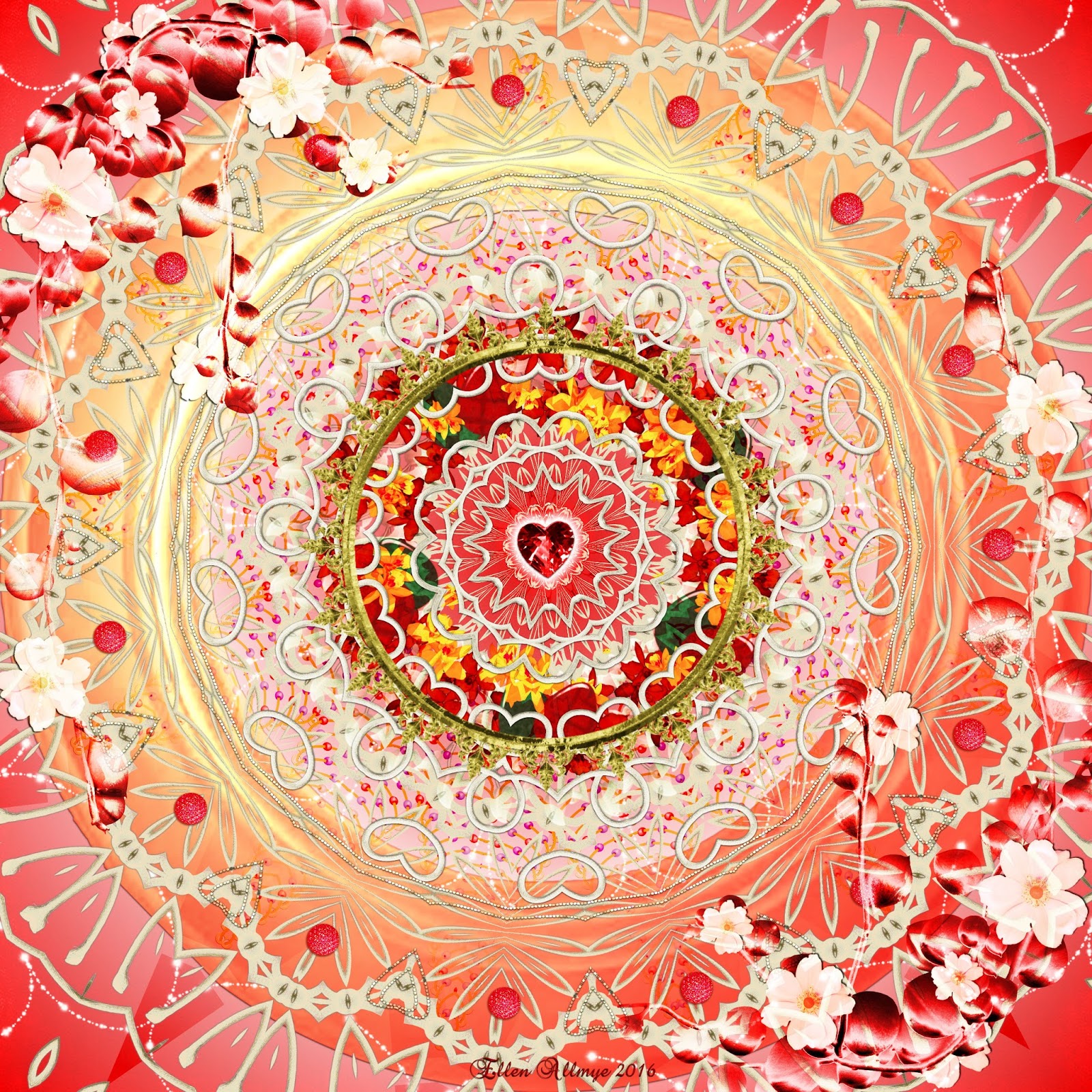 CRIATIVA EMOCIONAL: Energia do relacionamento - Mandala do amor