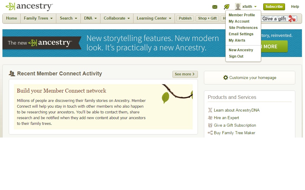 New Ancestry: Not for basic account holders | Family History Tracing