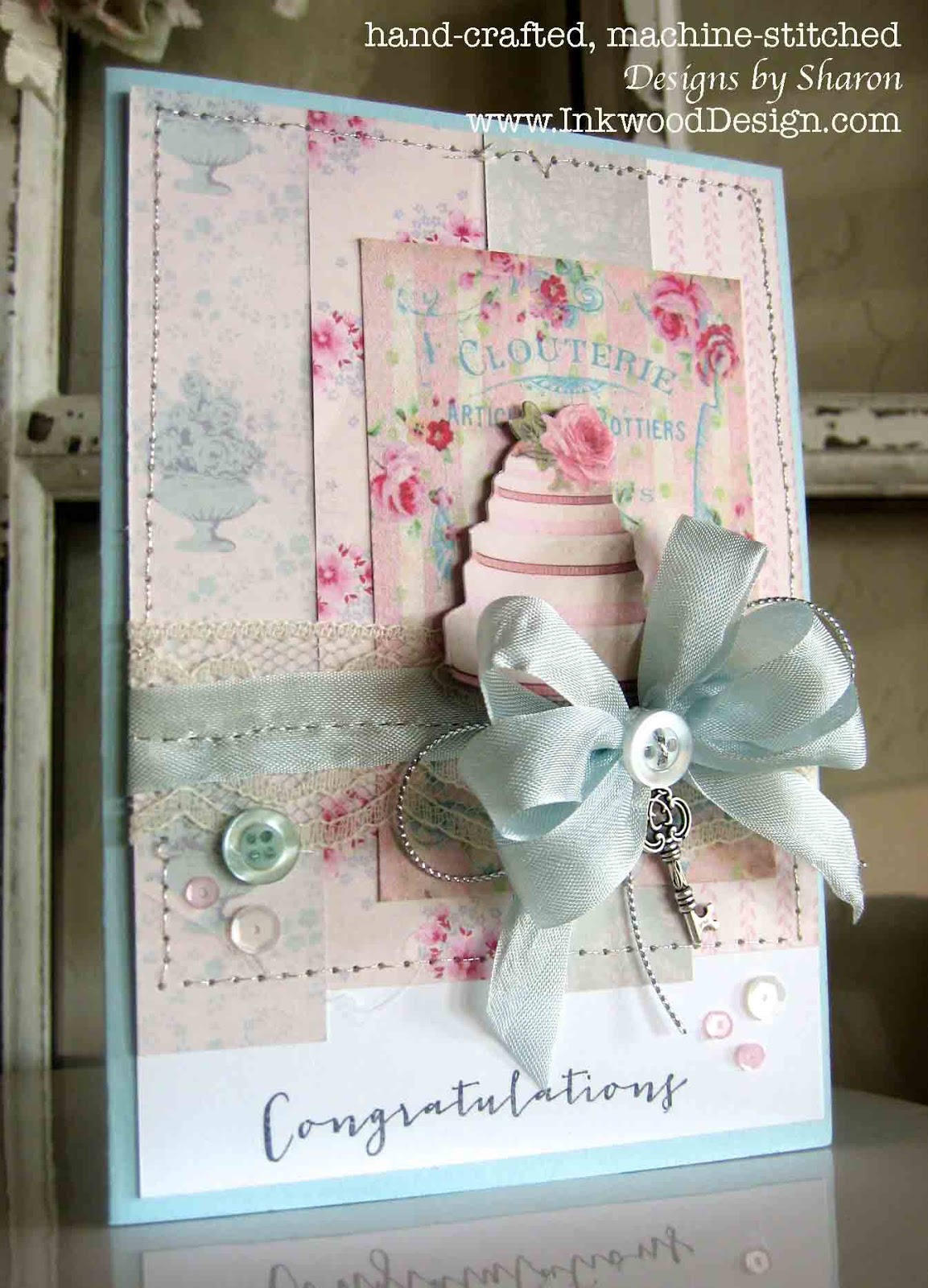 Designs by Sharon: Congratulations Cake: Card