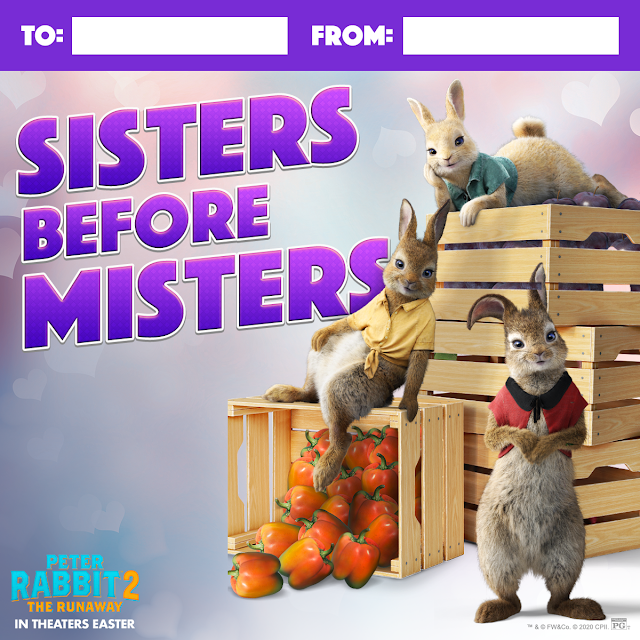 Peter Rabbit 2 Valentines Day Printable Cards - C'est La Vie