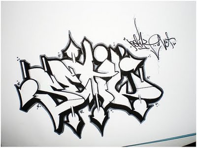Araleh: Graffiti Fonts Wildstyle Sketches