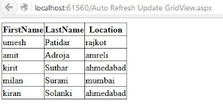 How to Create Auto Refresh Update GridView in Asp.Net - D365 F&O Solutions
