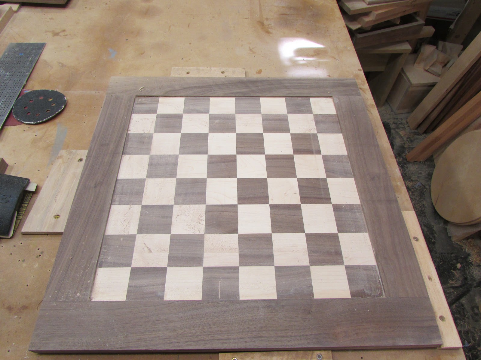 Splinters Woodworks: Custom Checker Board Game