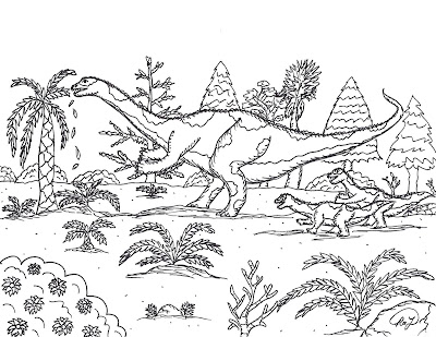 Robin's Great Coloring Pages: Plateosaurus the Prosauropod