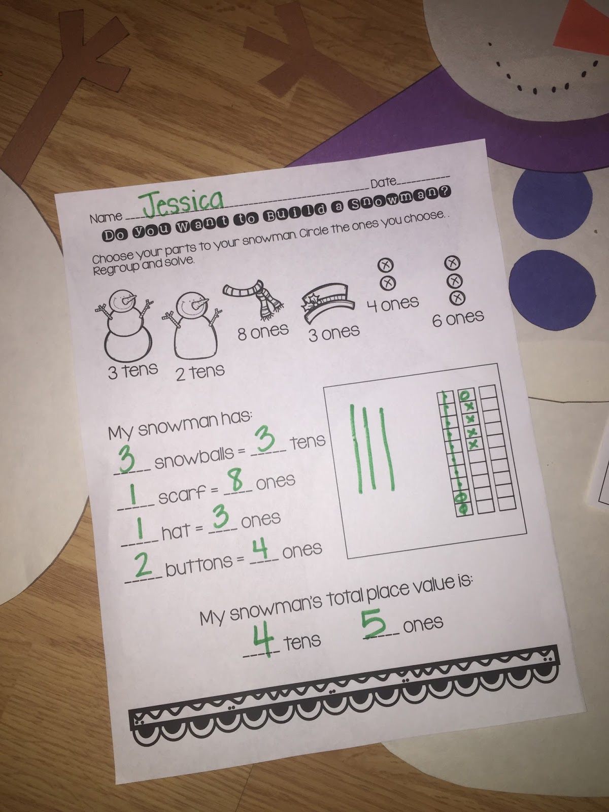 Do You Want to Build a Snowman? Practicing Place Value! - The Primary ...