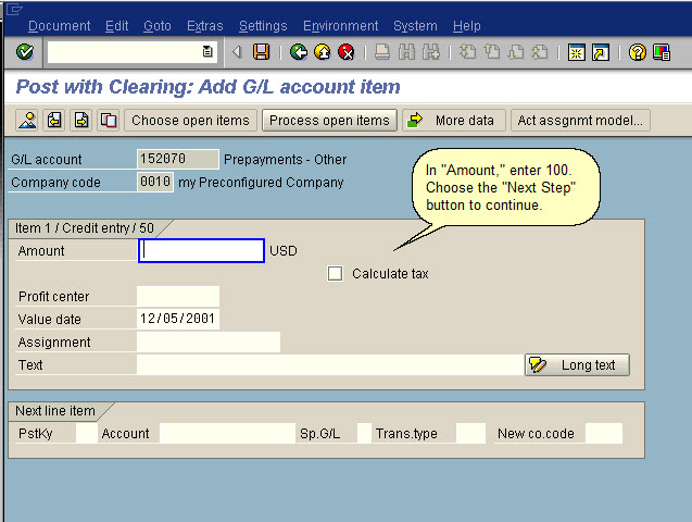 F-04 (Post With Clearing) - SAP