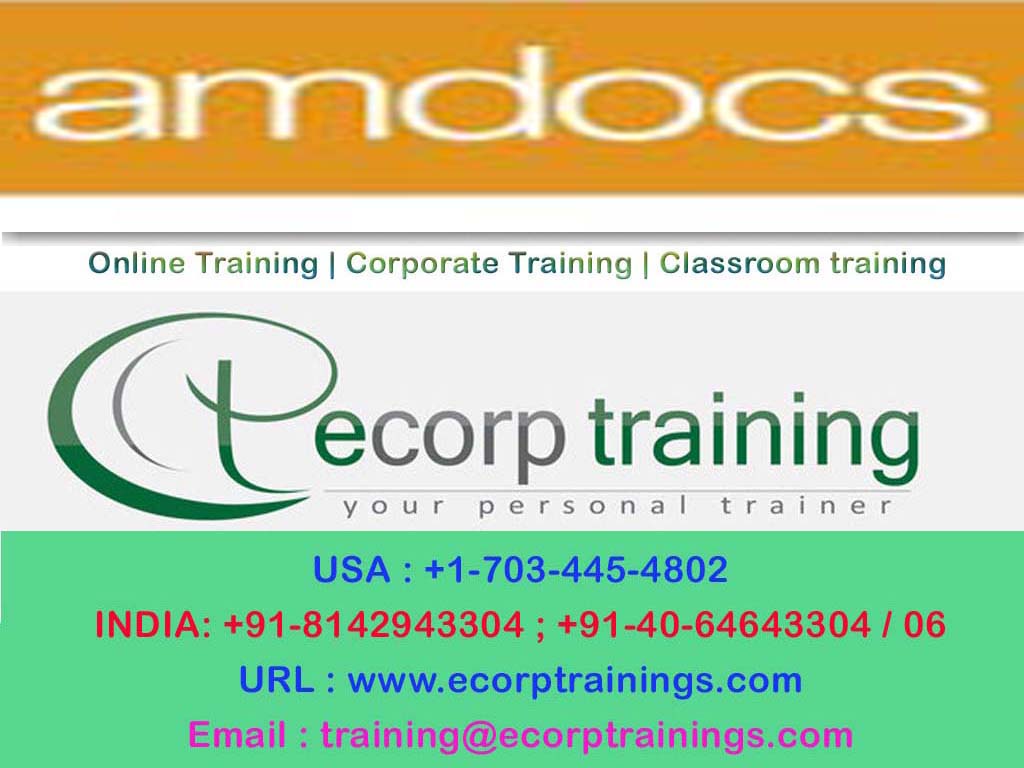 AMDocs CRM Billing Online Training Hyderabad India - Ecorp Trainings