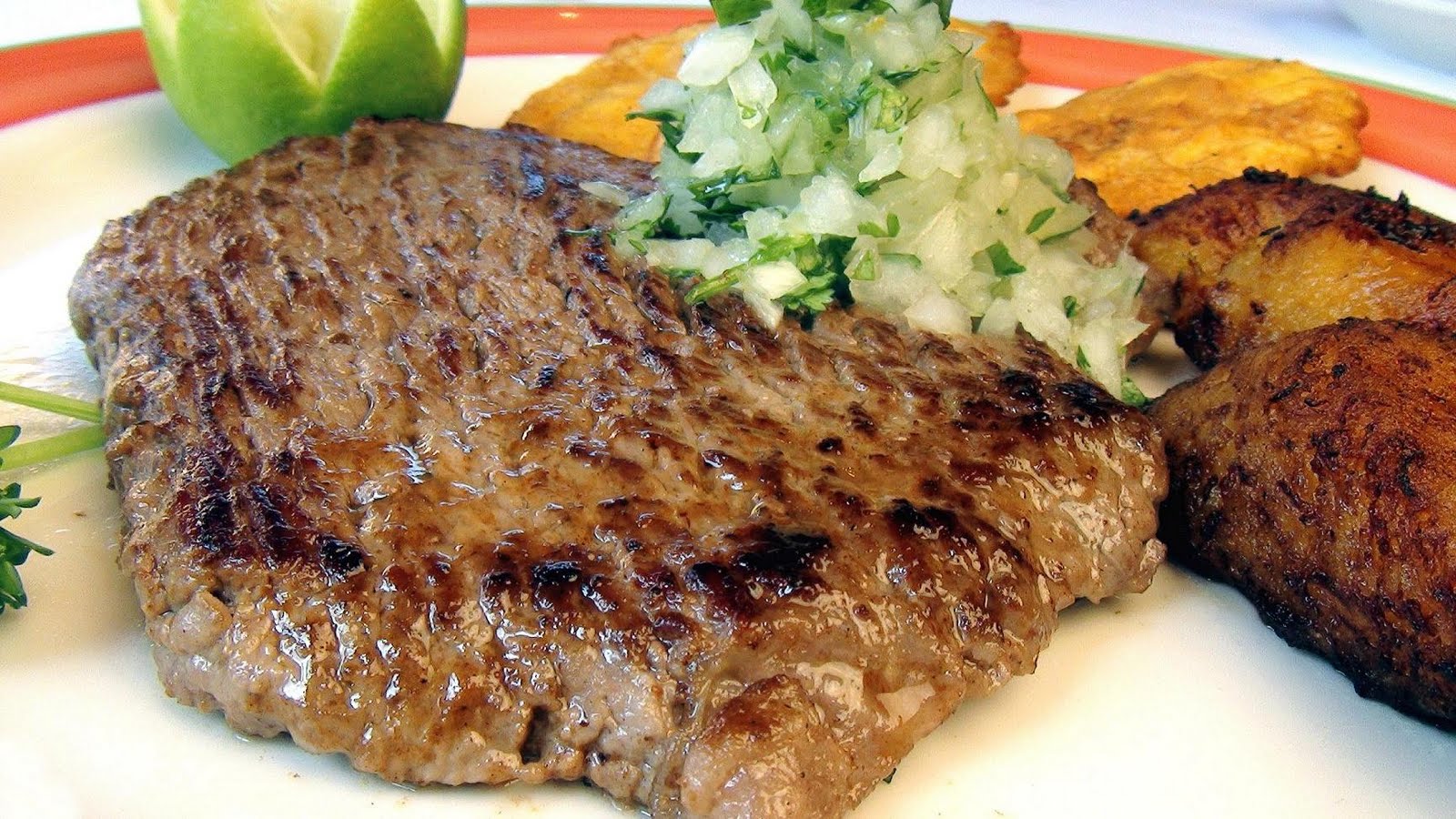 Temporary Menu: Bistec Cubano