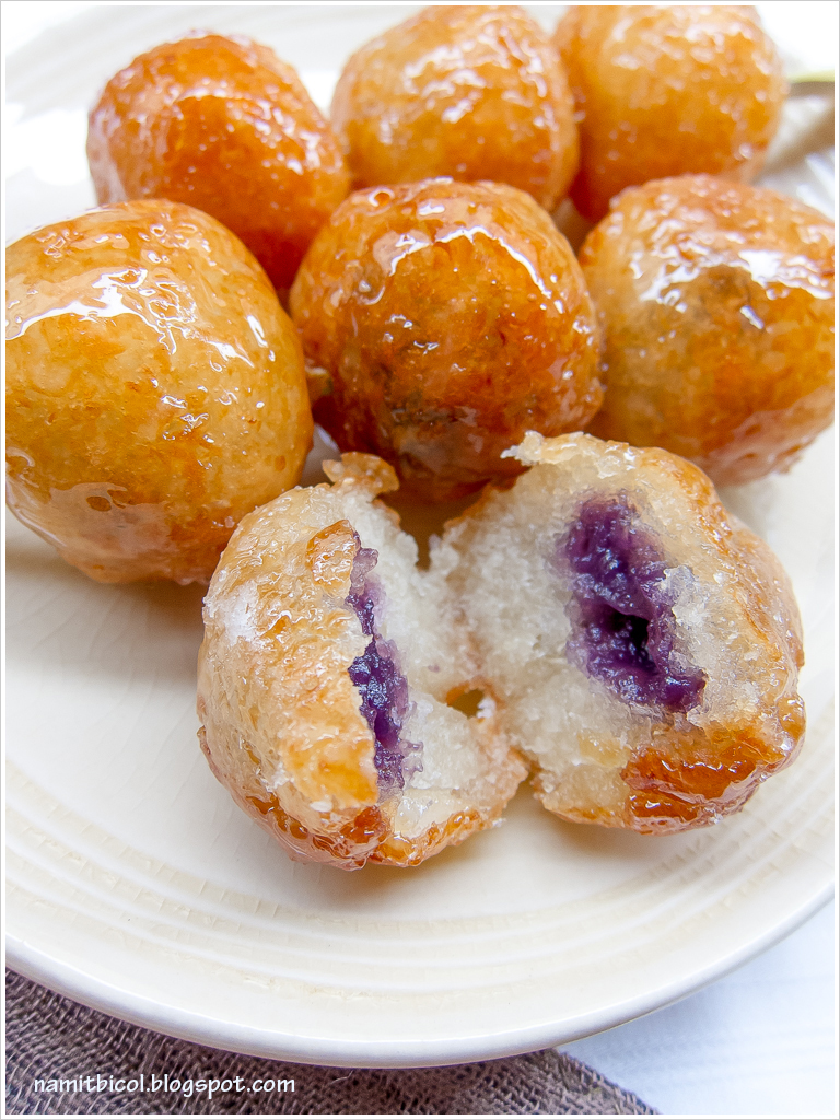 Tinubog-tubog: Fried grated cassava roots with caramel glaze. | Food ...