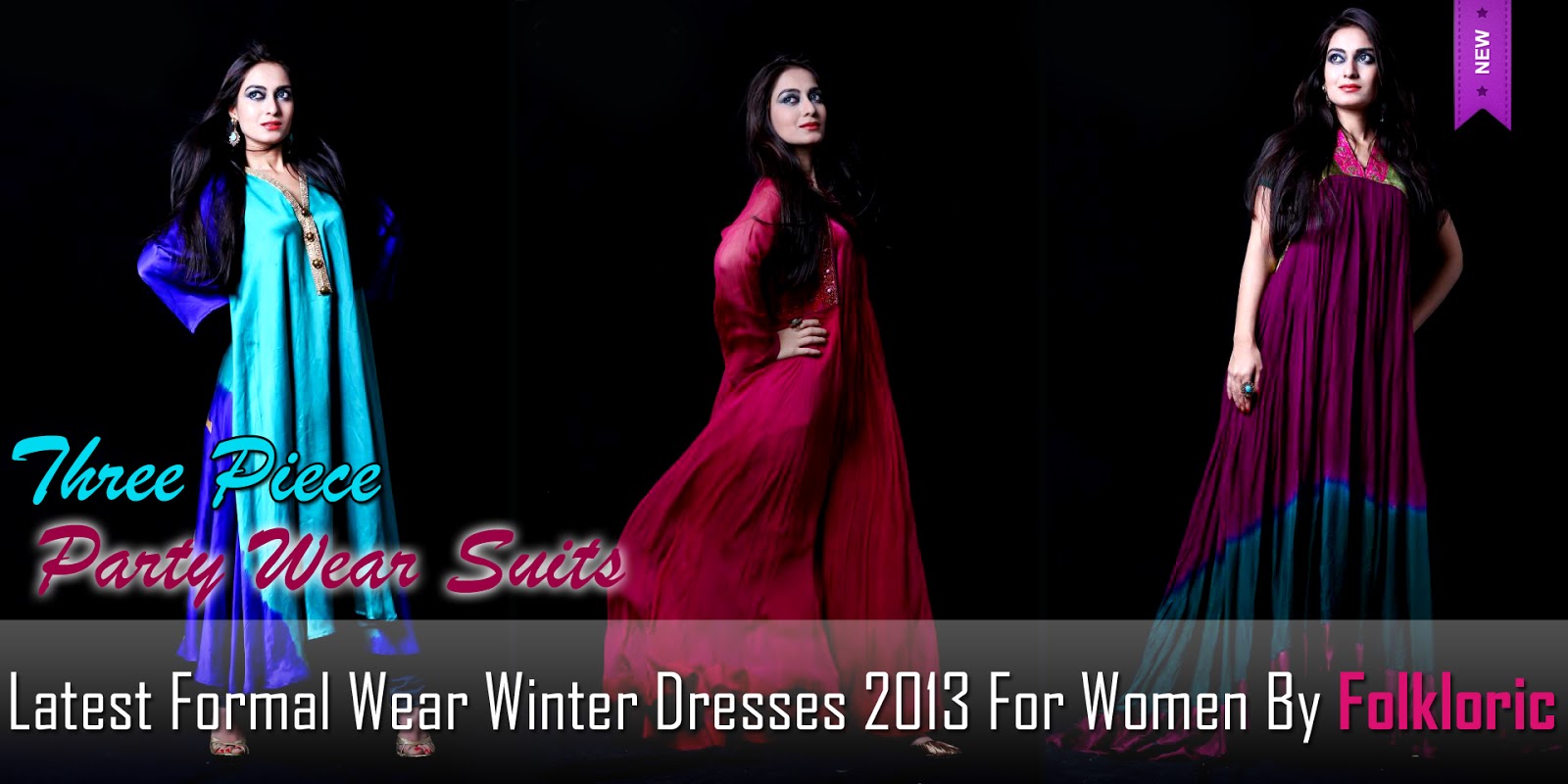 Latest Formal Wear Winter Outfits 2013 For Women By Folkloric | Latest ...
