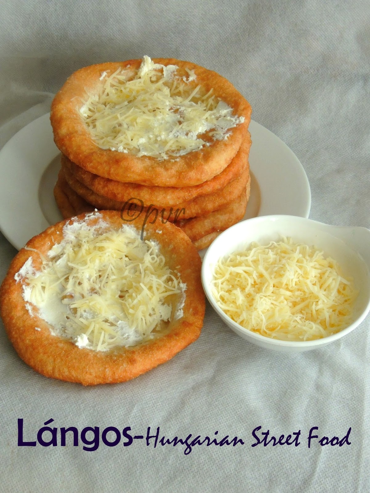 Priya's Versatile Recipes: Lángos - Hungarian Flat Bread