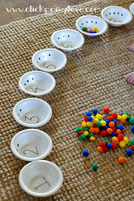 Click. Pray. Love: Toddler Activity #5: Counting with Bowls