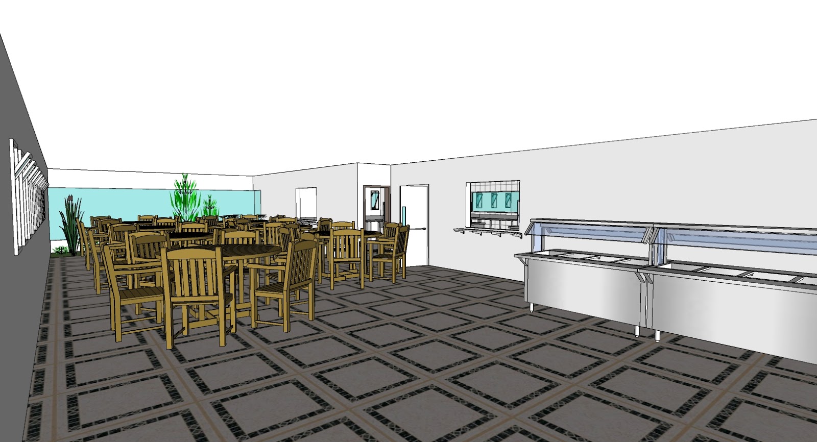 Shusco Arquitetura e Design: Layout - Refeitório