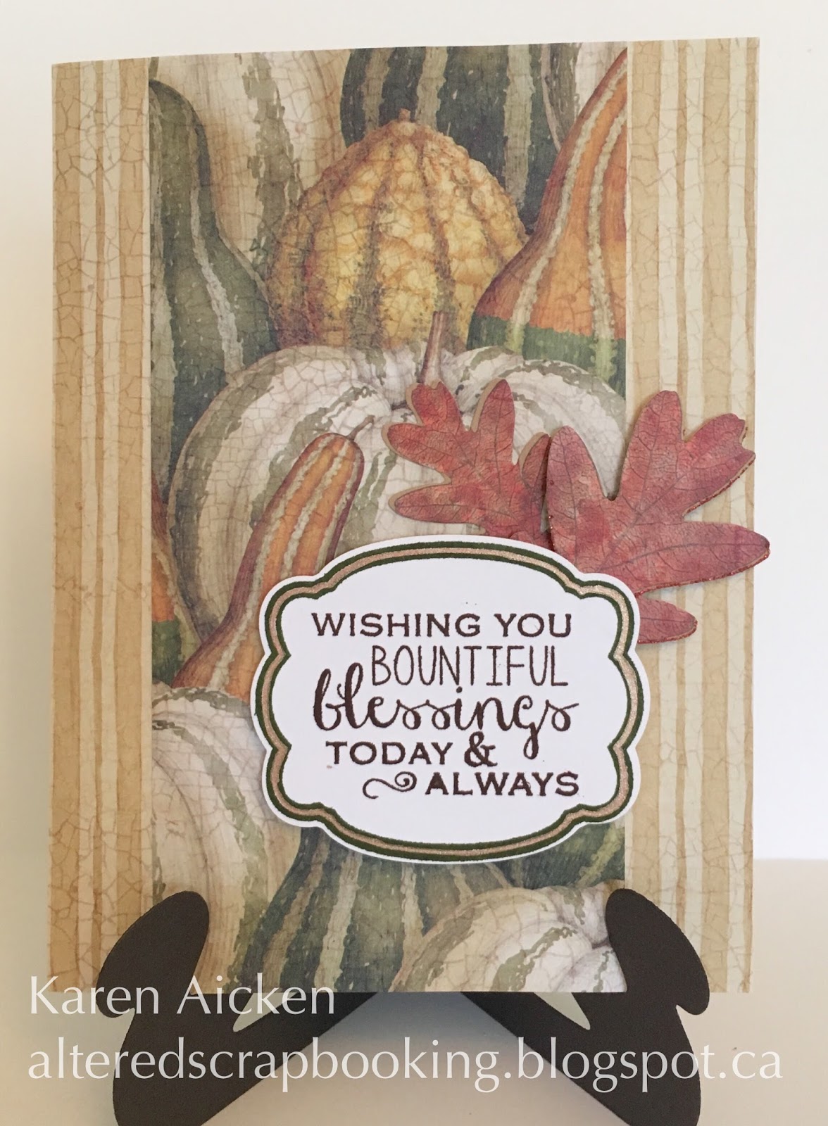 Altered Scrapbooking: Thanksgiving Gourd Twist Pop-Up