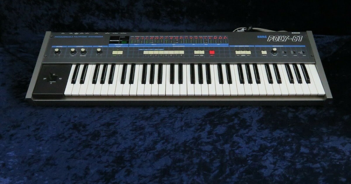 MATRIXSYNTH: Korg Poly-61 Programmable Polyphonic Synthesizer SN 718277