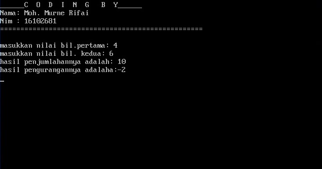 PASCAL program Penjumlahan 2 bilangan, Hasil kuadrat dan persegi panjang | Sistem Komputer dan ...