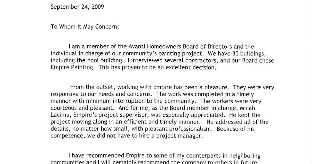 EmpireWorks Reviews and Resources: Avanti At Renaissance HOA Reference ...