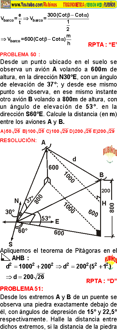 ÁNGULOS VERTICALES EJERCICIOS RESUELTOS PDF