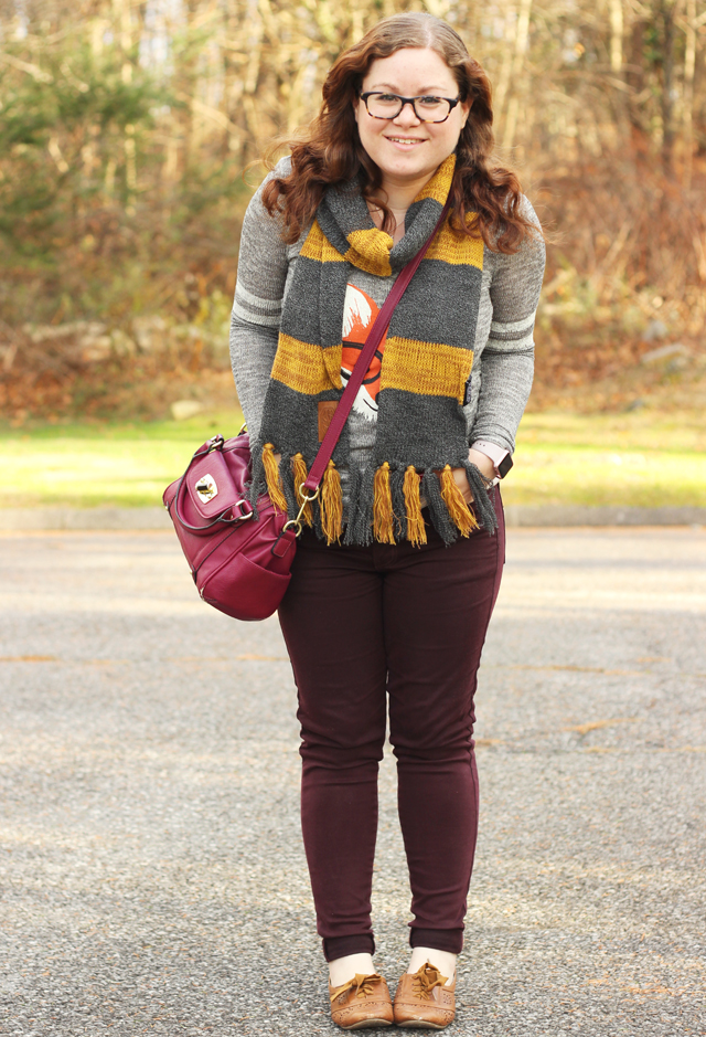 Sincerely, Sara | Style & Books: Outfit: Nerdy Hufflepuff