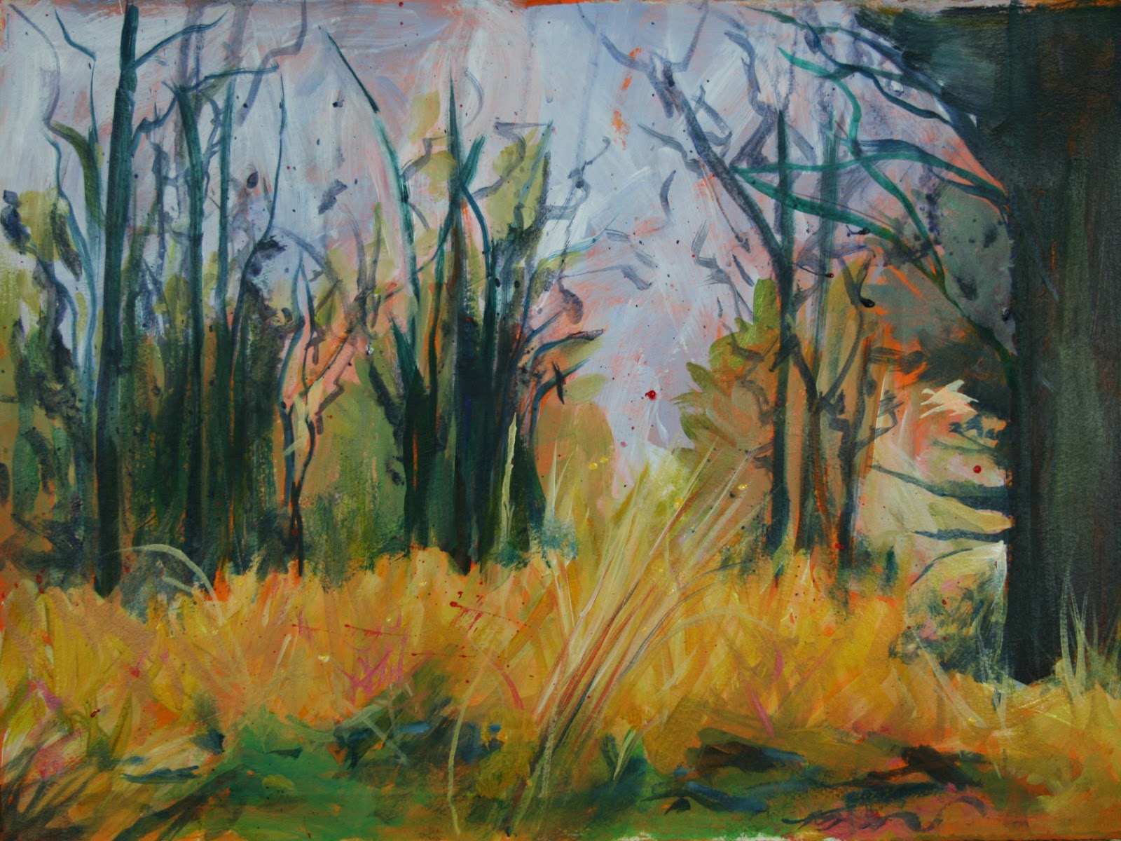 JO REIMER: Grass and Forest painting