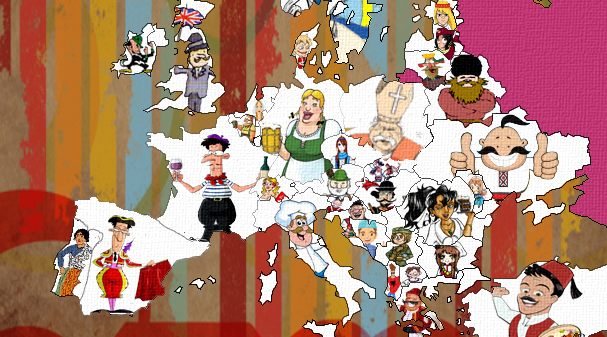 europe stereotype map