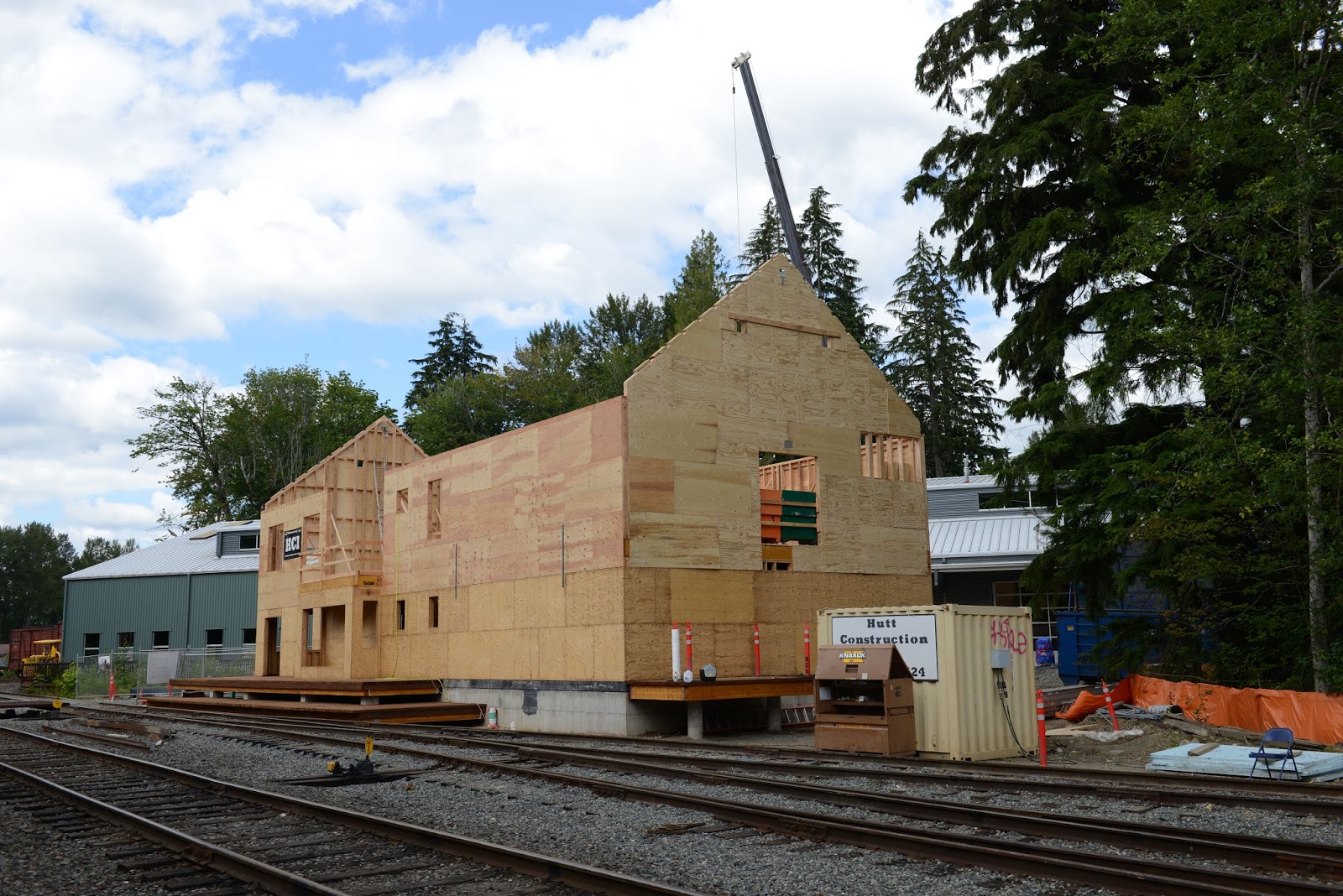 Northwest Railway Museum Blog: Railway Education Center framing