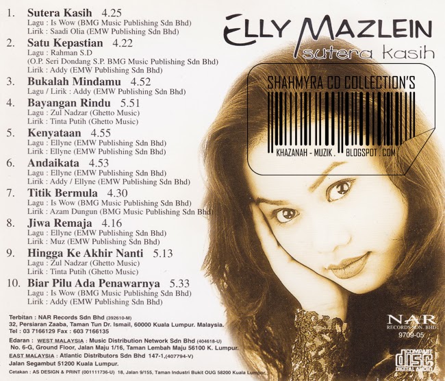 .: Gerbang Muzik Anda :.: Elly Mazlein - Sutera Kasih