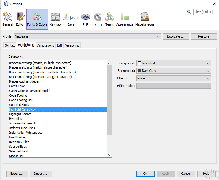 Mengganti Tampilan Pada Netbeans Programmer