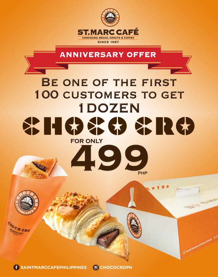 Manila Shopper: St. Marc Cafe Anniversary Treat: August 15 2015
