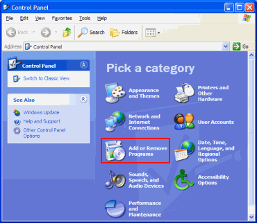 Mini Kompi: Add or Remove Programs