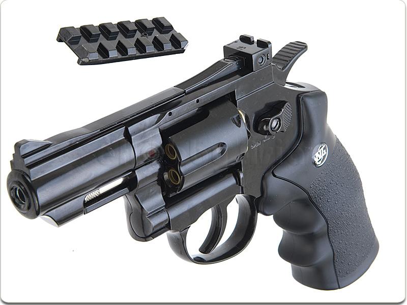 Ameba Airsoft: Revólver Magnum con cañón de 2.5 pulg. de CO2 de WG