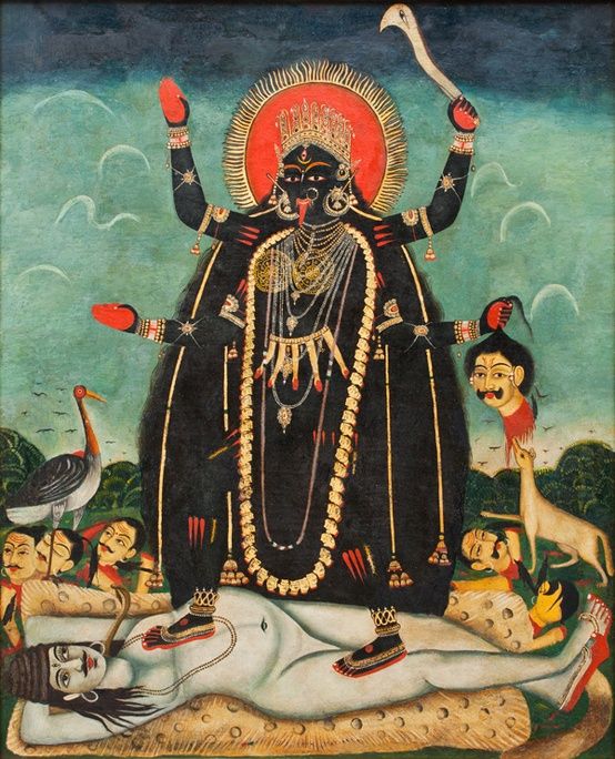 The Hindu Goddess, Kali Ma depicted in the Unicorn Tapestries, tapestry ...