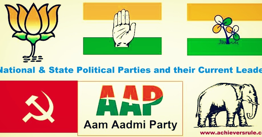 List of National and State Political Parties and their Current Leaders