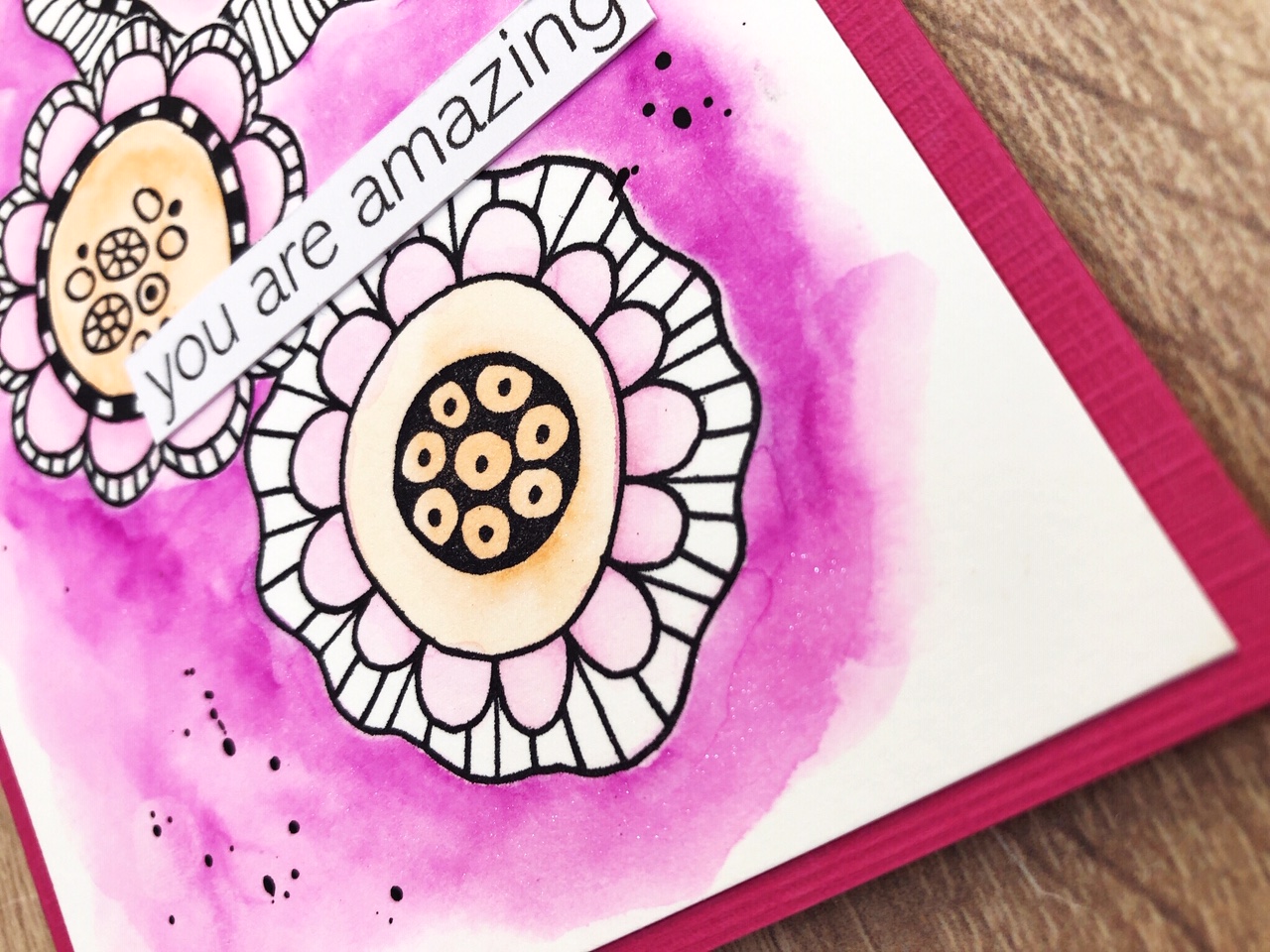 Easy Aqua Flow Water colouring Cards by Gerry