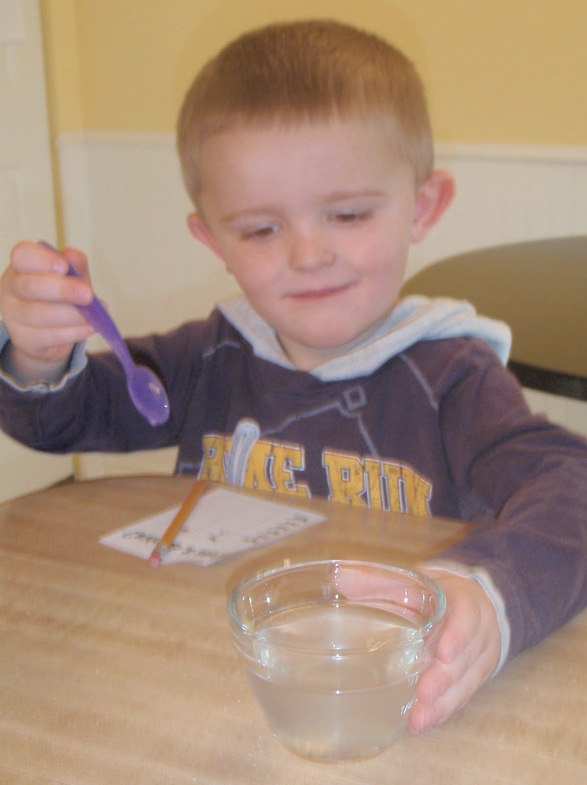 Blue Preschool: Science Experiment Day