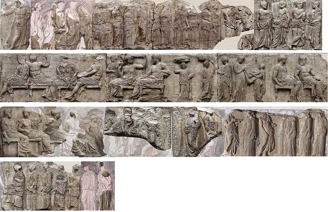 FRISO ORIENTAL - PARTENÓN (con imágenes) | Arte de grecia, Arte griego ...